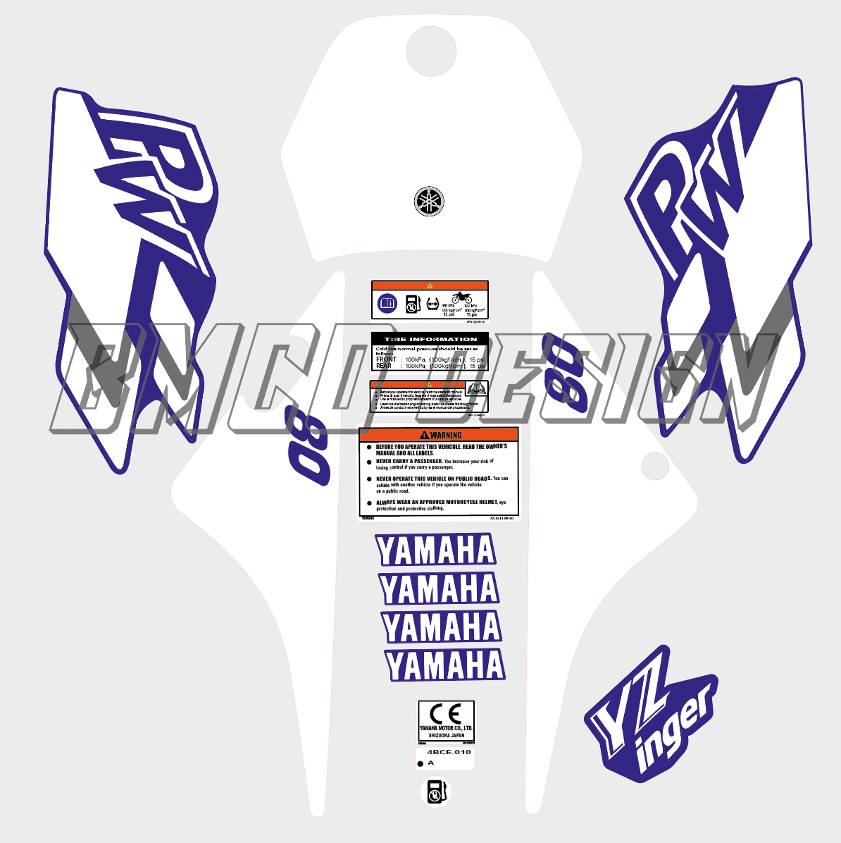 kit deco PIWI 80 type origine – BMCO DESIGN